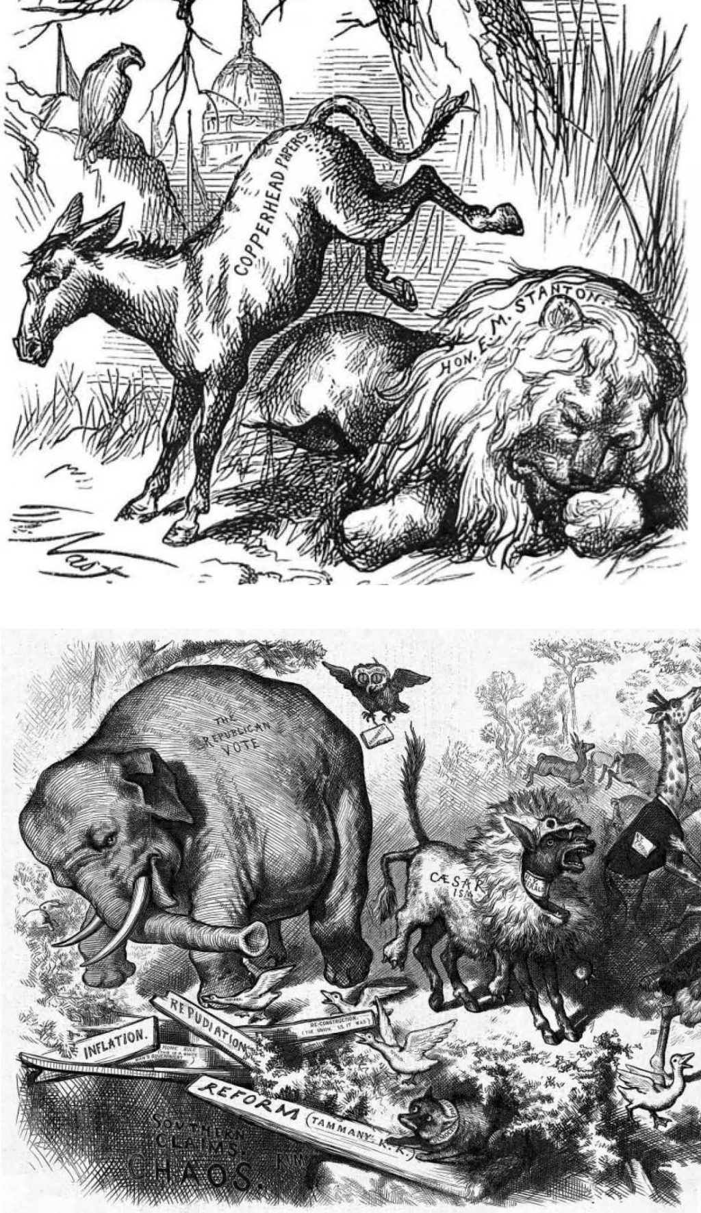 1862: Thomas Nast documents the Civil War and politics in Harper’s ...